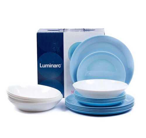 Столовый набор Luminarc Light Blue&White P5911 18