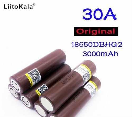 Аккумулятор 18650 3000mAh,3.6V, 30A (Liitokala)