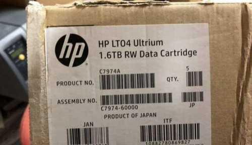 Стримерная кассета HP C7974A Ultrium LTO4