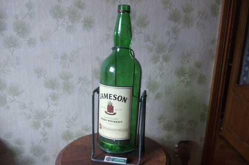 Бутыль 4,5 литра из-под виски jameson с качелями