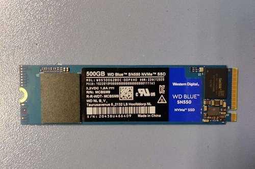 Ssd m2 nvme WD Blue 500 gb