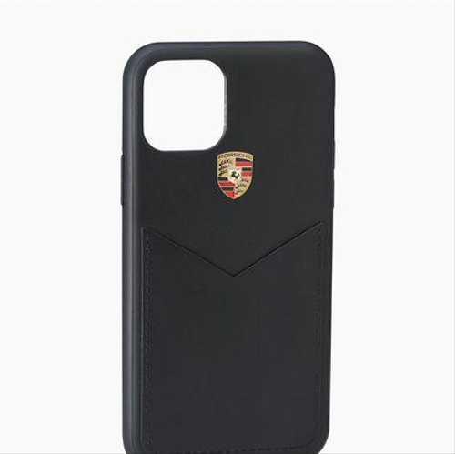 Оригинальный чехол Porsche iPhone 11 кожаный