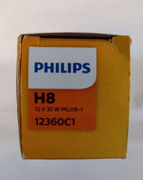 Галогенная лампа для автомобильных фар Philips H8
