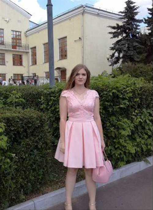 Платье розовое вечернее Fresh Dress (M)
