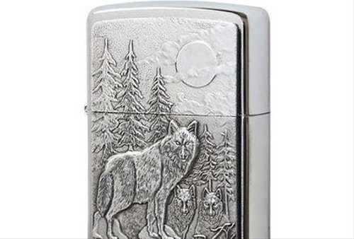 Зажигалка Zippo - Лесные волки / Timberwolves