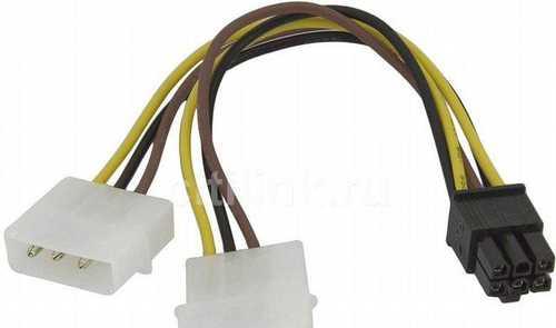 Переходник питания 2 molex - 6-Pin