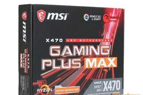 Материнская плата AM4 MSI X470 gaming plus MAX box