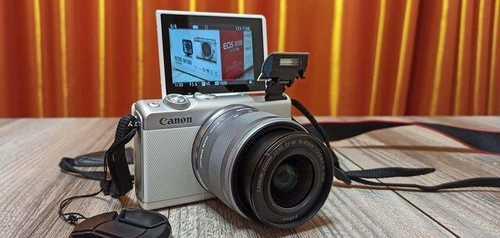 Canon EOS M100 15-45 KIT white + подарок и допы