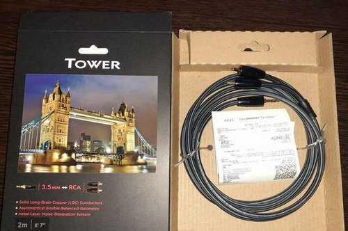 Audioquest Tower межблочный кабель 3.5mm-RCA 2m