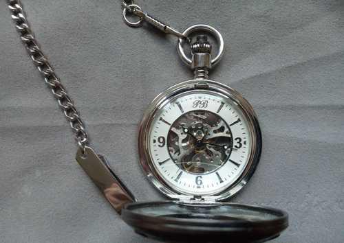 Русское Время Скелетон карманные часы