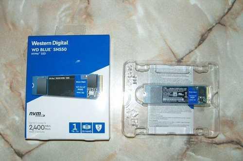 1Тб SSD M.2 NVMe накопитель WD Blue SN550 WDS100T2