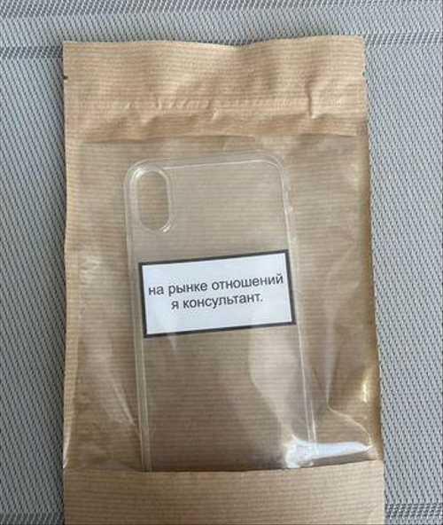 Чехол на iPhone xr прозрачный