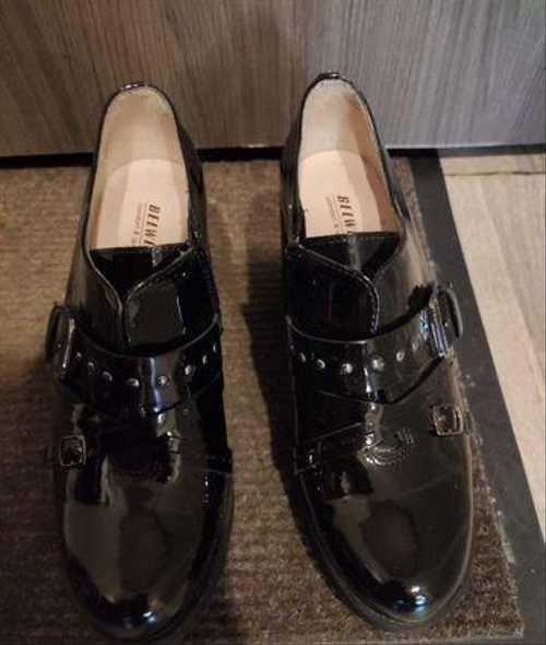 Чёрные женские лакированные ботинки belwest 38 раз