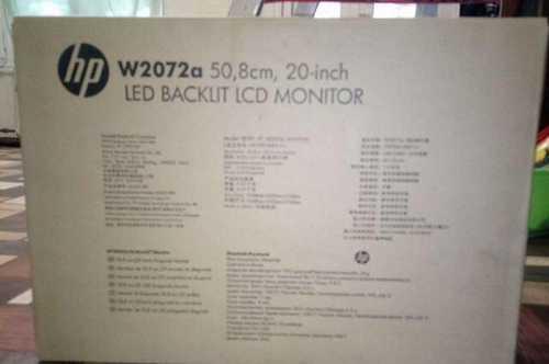 Монитор HP W2072a