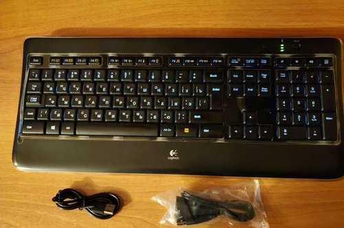 Беспроводная клавиатура с подсветкой Logitech K800