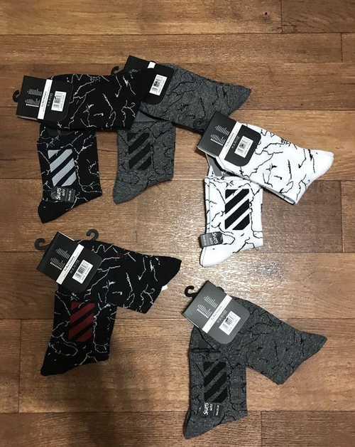 Носки off white длинные новые