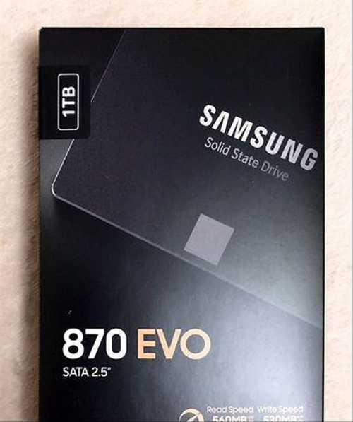 SSD-накопитель Samsung 870EVO, 2,5 дюйма, SATA III