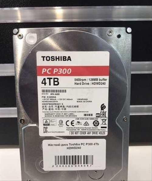 Жесткий диск 4TB Toshiba P300 (hdwd240uzsva)