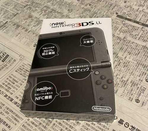 New Nintendo 3DS XL Metallic Black (IPS верх)