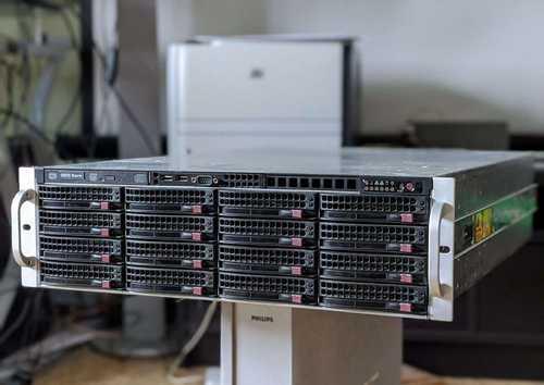Сервер Depo 2U (Supermicro X8DTN-F) 2*E5620/24GB/4