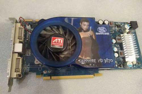 Видеокарта Sapphire HD 3870 нерабочая