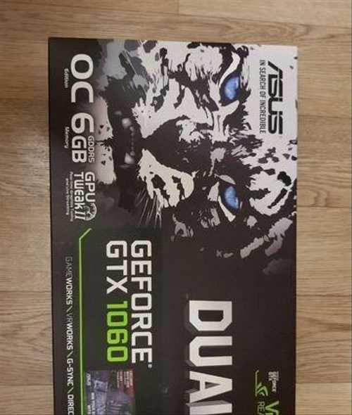 Asus GeForce GTX 1060 dual OC6G