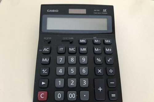 Калькулятор casio gx-12v большие кнопки