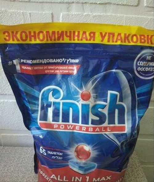 Таблетки для пмм Finish 65 шт