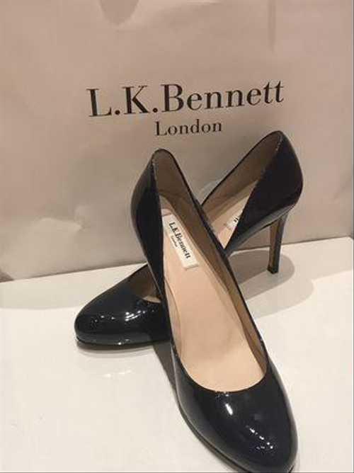 Туфли L.K.Bennett London, р40, темно-синие