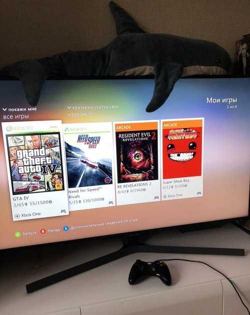 Xbox 360 60gb +8 игр