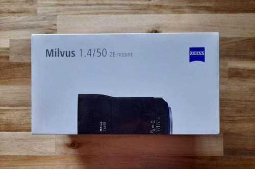 Коробка от Milvus 1.4/50 ZE-mount