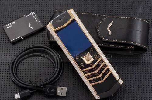 Vertu S Design Gold в кристаллах