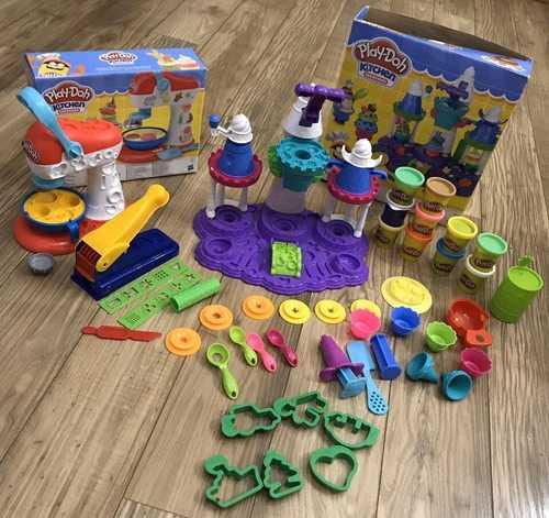 Кухня и замок мороженного play-doh оригинал формоч