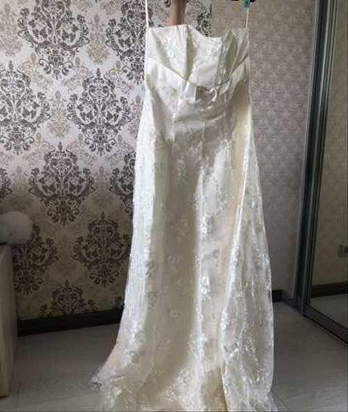Свадебное платье 46-48 бу