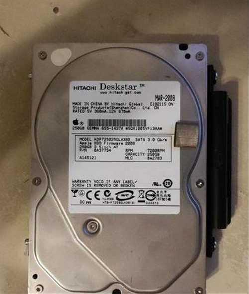 HDD 3,5" проблемные 320, 250, 80 gb