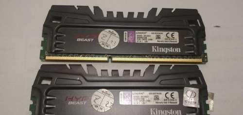 Озу Kingston Hyper X Beast 8 Гб (2*4)