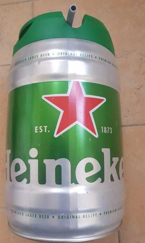 Банка-бочонок от пива Heineken (5л, с краном)