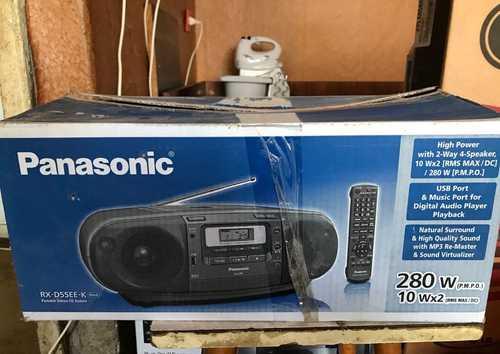 Аудиомагнитола panasonic RX-D55EE-K