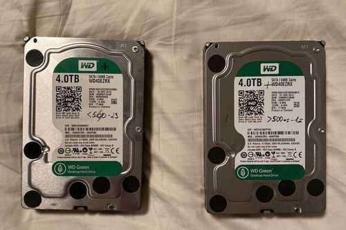 HDD Wd green 4tb бу