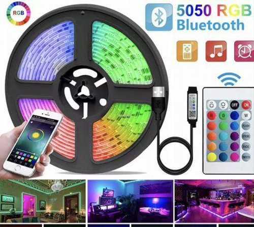 Светодиодная RGB лента usb 5v Bluetooth