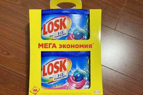 Капсулы для стирки Losk power Caps 12 шт x2