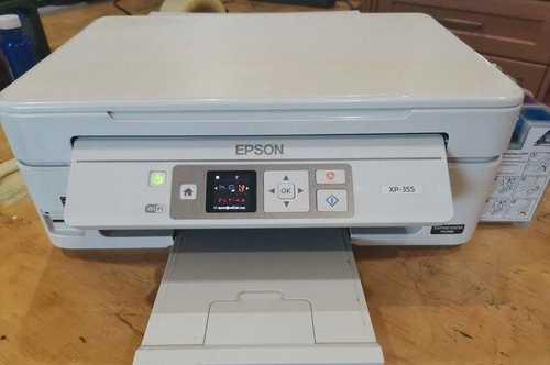 Epson xp355 c снпч и чернилами