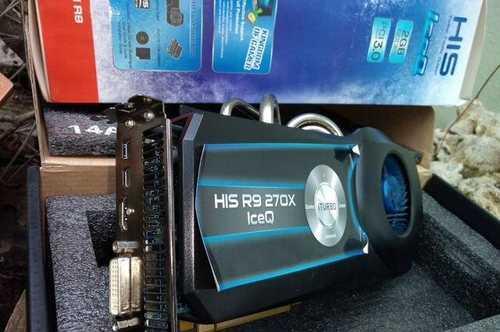 Видеокарта HIS radeon R270x 2gb,на запчасти/ремонт