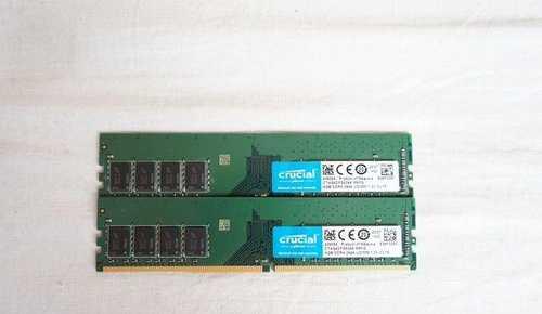 Crucial Value DDR4 2x4Gb 2666 мгц
