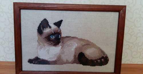 Картина "Тайская кошка"