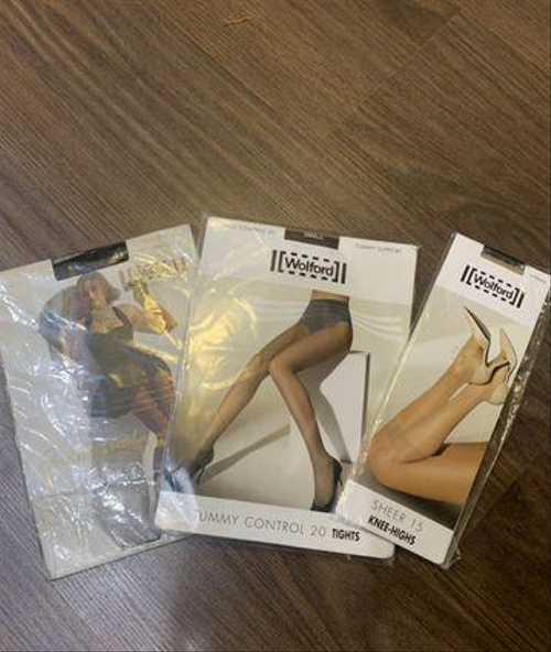 Колготки гольфы Wolford S/M оригинал