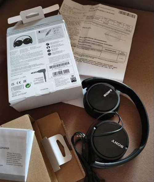 Проводная гарнитура Sony MDR-ZX110APB