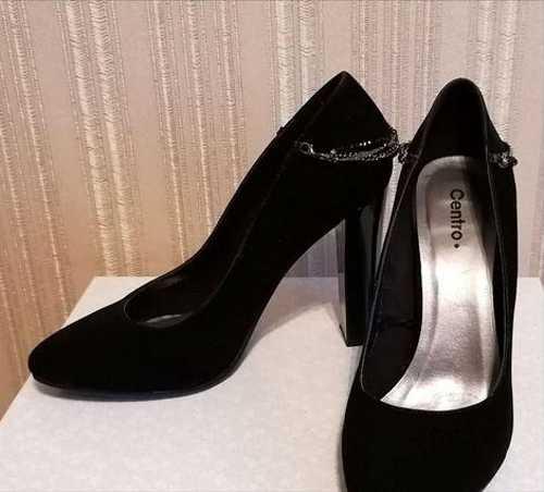 Туфли Centro (чёрные с декором)