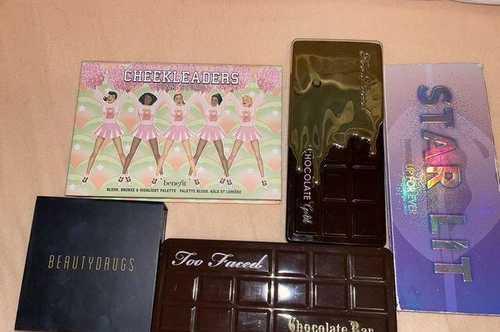 Палетки б/у too faced bautydrugs benefit