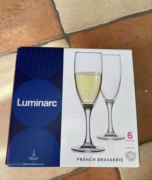 Новые Бокалы для шампанского Luminarc